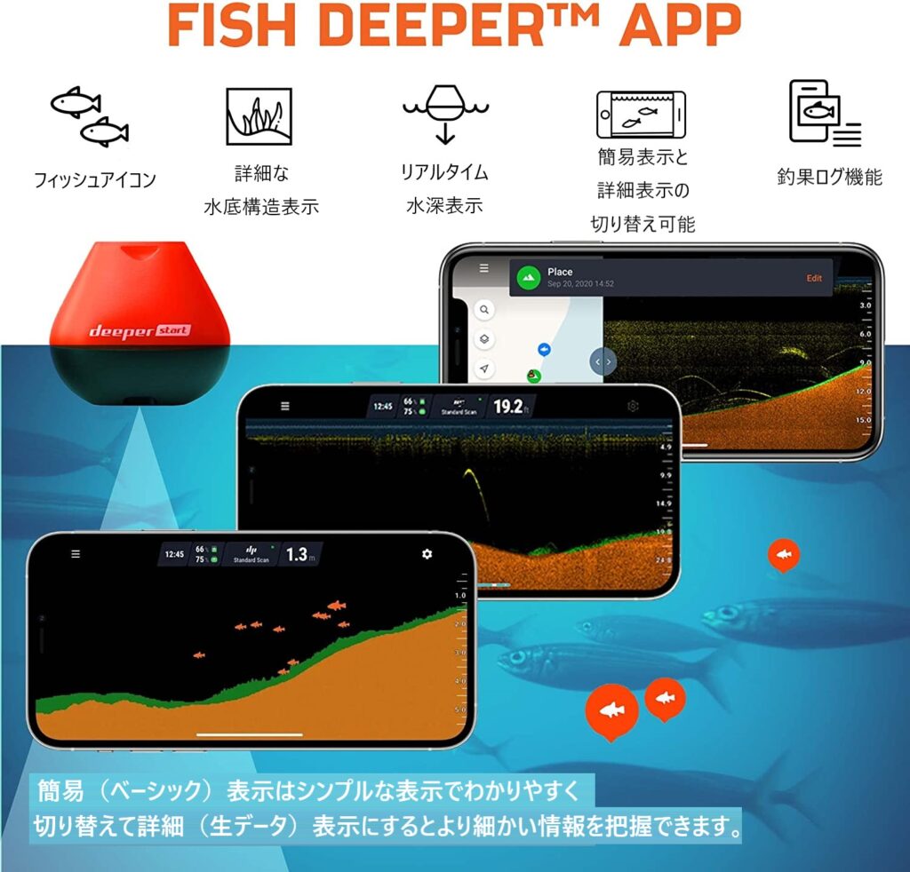 Deeper START魚群探知機 - Deeper Smart Sonar | ディーパー スマート ソナー